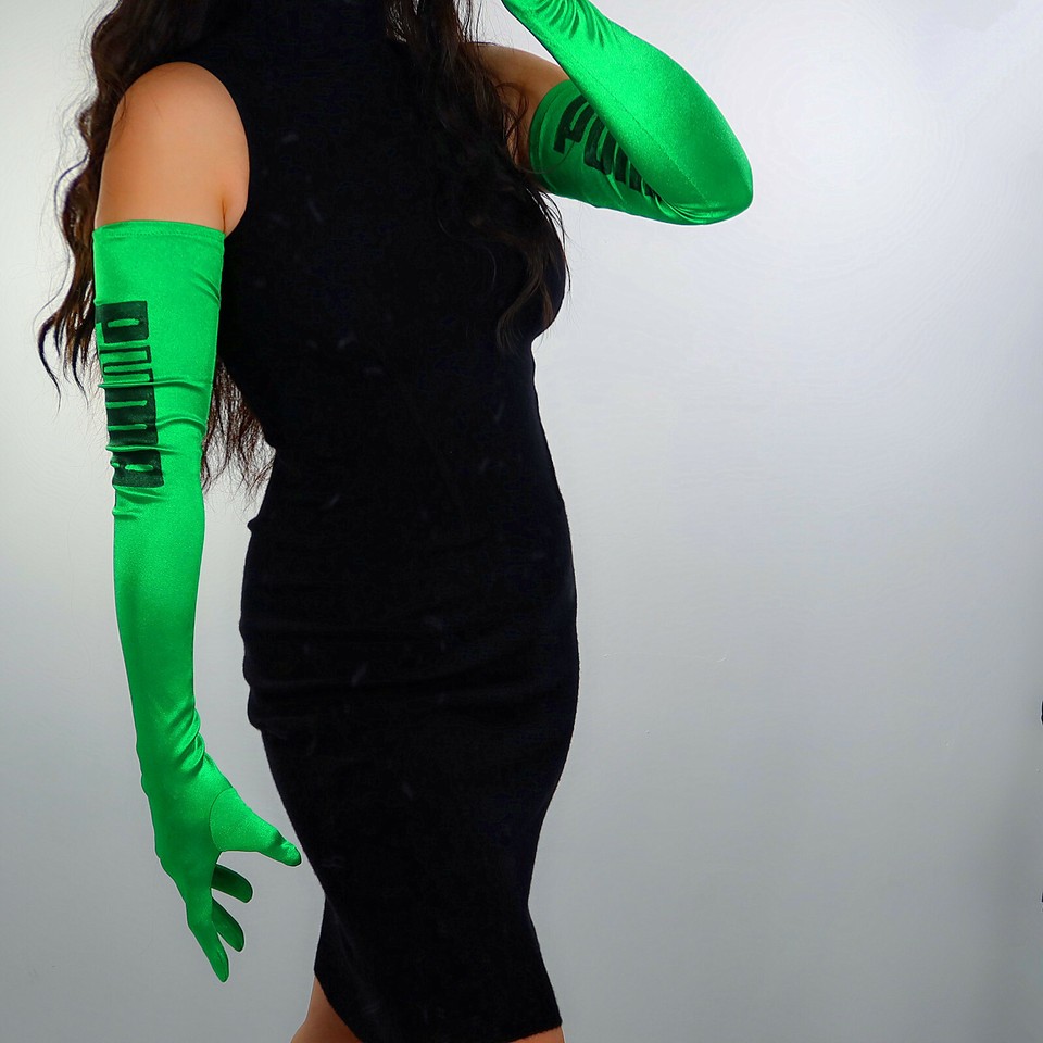 SATIN GLOVES Stretch Silk Opera Evening Extra Long 70cm 28' Hepburn ...