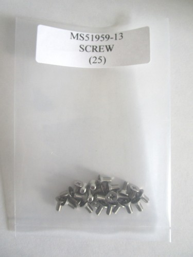 MS51959-13 Flat Countersunk Screw 4-40 x 1/4 Phillips Stainless Steel ...