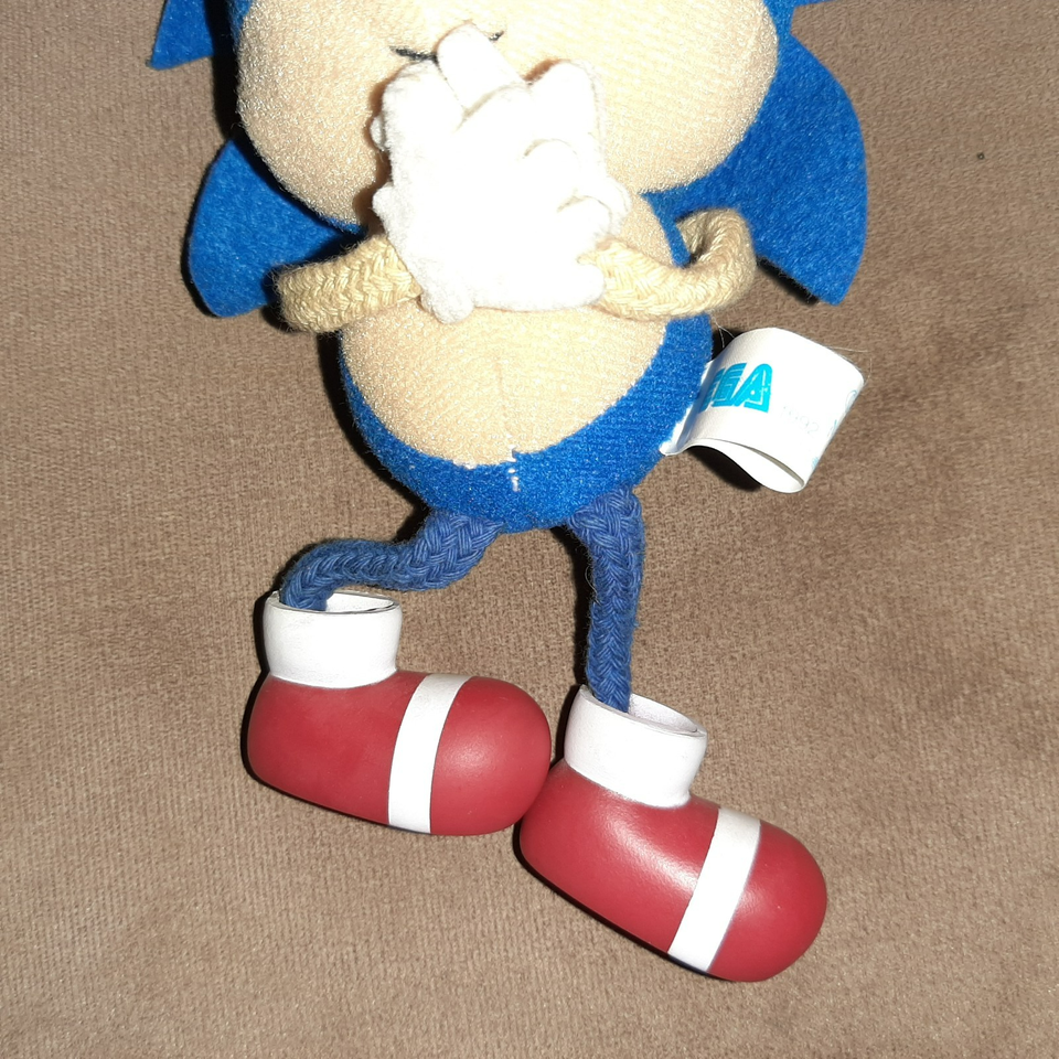 Very Rare Stringy SONIC THE HEDGEHOG Plush 1992 Sega Japan | eBay