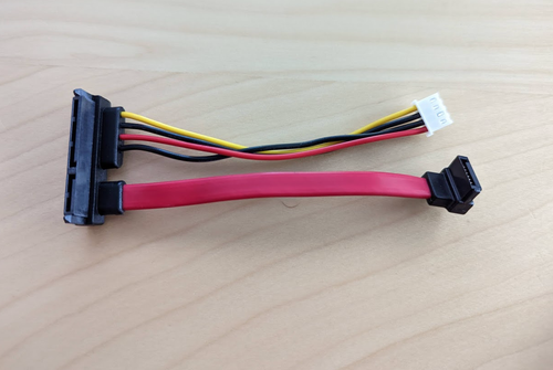 Intel NUC SSD Internal 22 Pin SATA + 4 Pin Replacement Cable Angled 90 ...