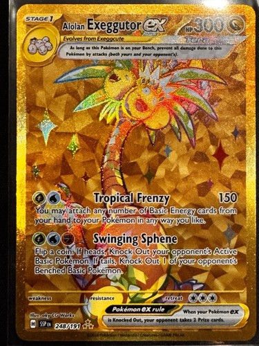 Pokémon TCG Alolan Exeggutor ex 248/191 Surging Sparks - Secret, Full ...