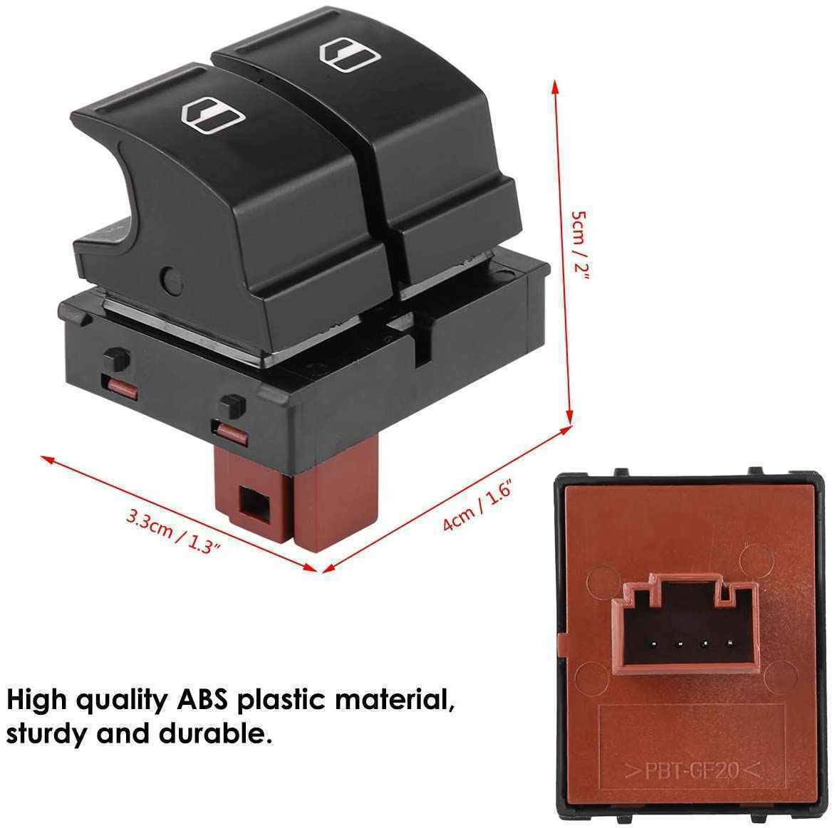 Electric Window Control Double Switch Front Right For Skoda Fabia 2 Ii ...