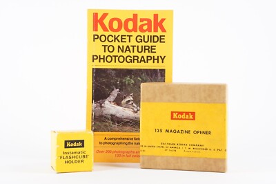KODAK Pocket Guide to Nature + Magazine Opener Box+ Instamatic ...