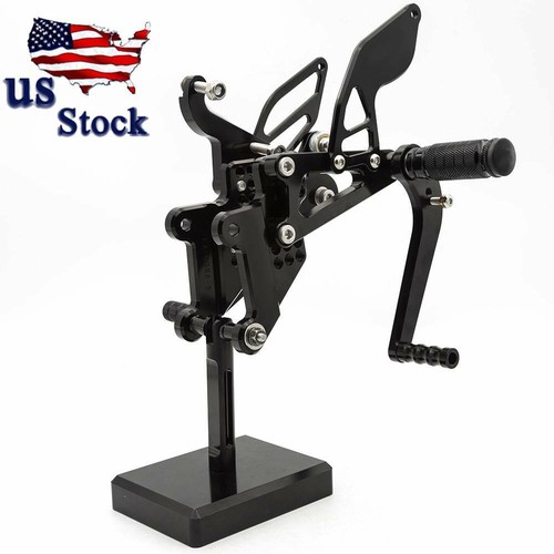 CNC Adjustable Rearsets Rear Sets Footpegs for Yamaha YZF R6 2003 2004 ...