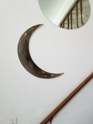 Metal moon Wall decor Plasma cut Garden Art Outdoor Patio Fence hallway ...