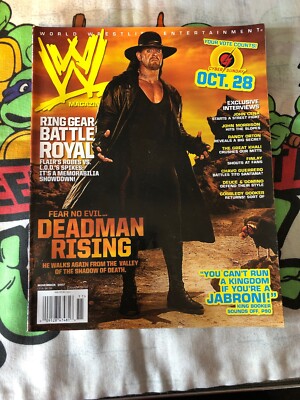 WWE November 2007 Wrestling Magazine The Undertaker Cena | eBay