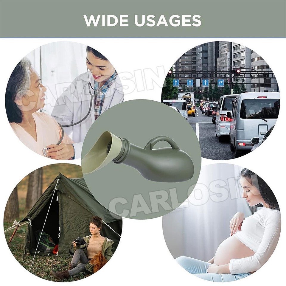Male Female Portable Medical Urine Bottle Urinal Toilet Camping Travel ...