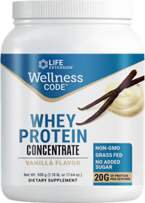 Wellness Code® Whey Protein Concentrate (Vanilla), 500 grams | eBay