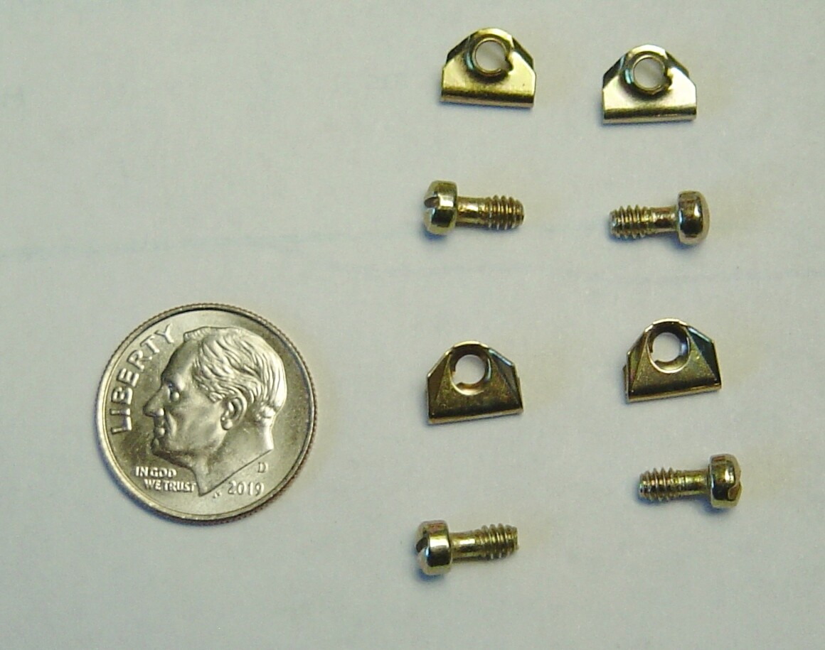 ~Qty=2 (Pair) AMP 205980-1 Male Screw Retainers For Metal-Shell ...