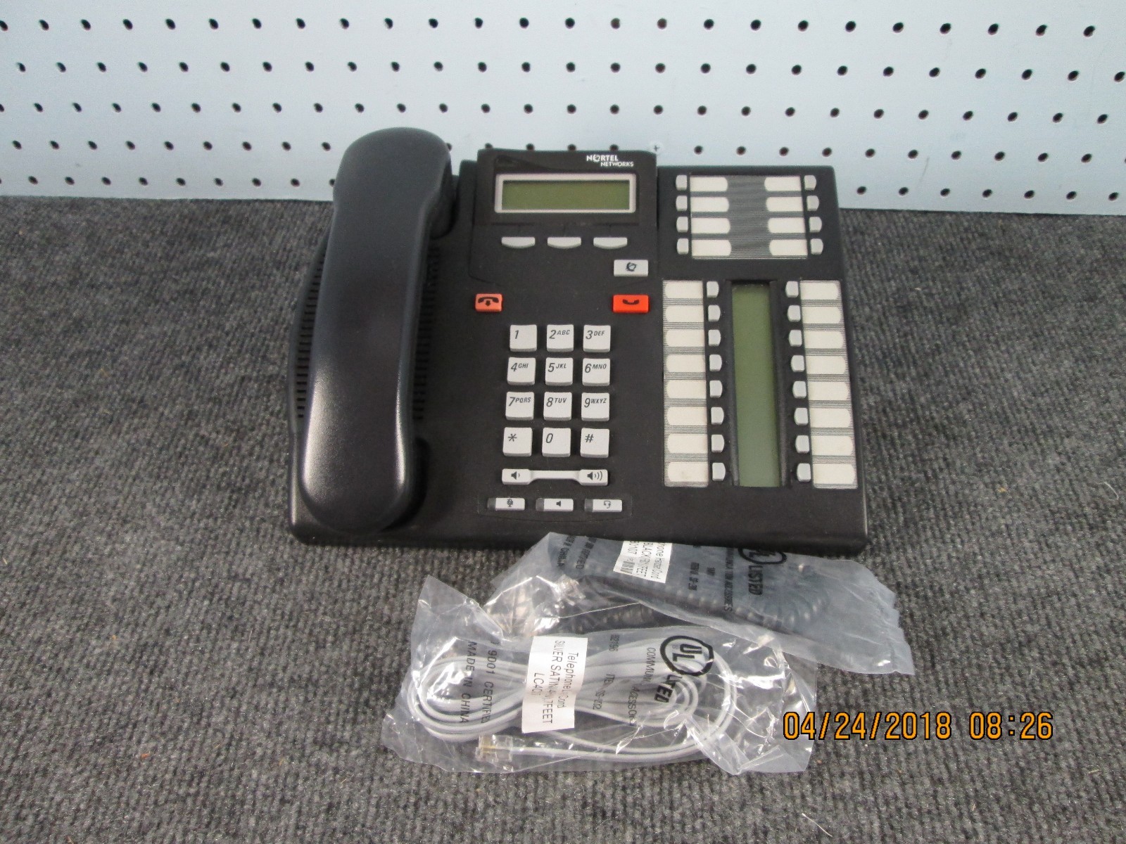 Nortel Norstar T7316E Charcoal Enhanced Phone (NT8B27)(25 In-Stock)(B/C ...