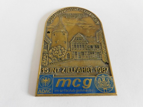 Bronze Metal Vintage German Automobile Touring Auto Club Car Grille ...