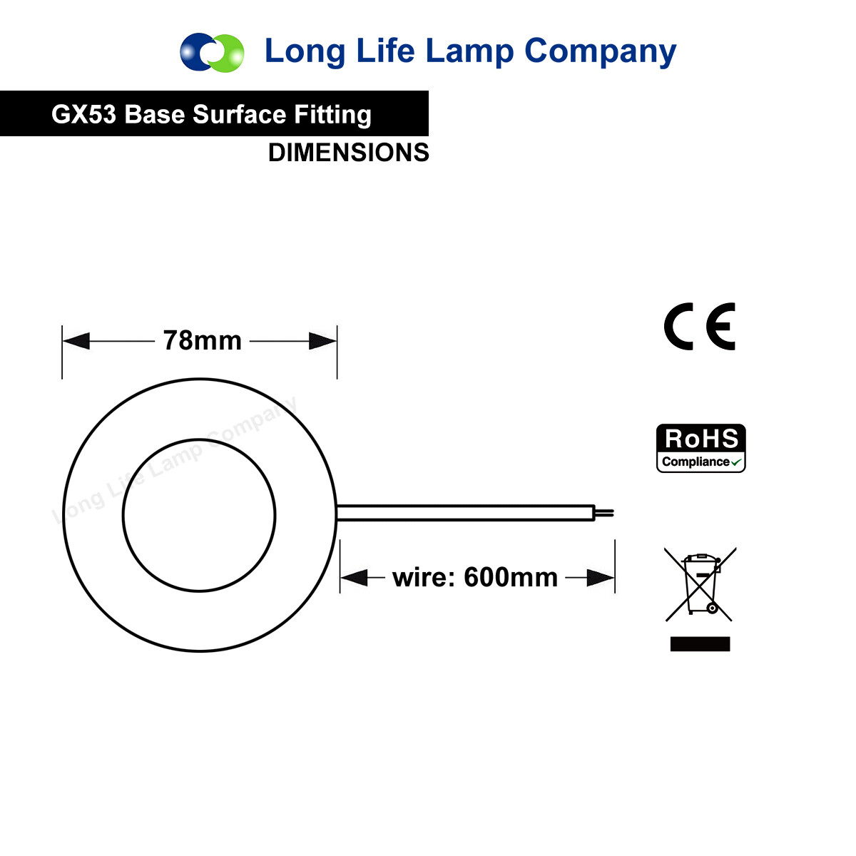 GX53 base Surface Fitting in white for GX53 LED Lamps and CFLs | eBay