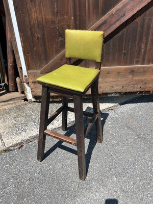 rare mission arts crafts oak ? drafting stool tall architects ...