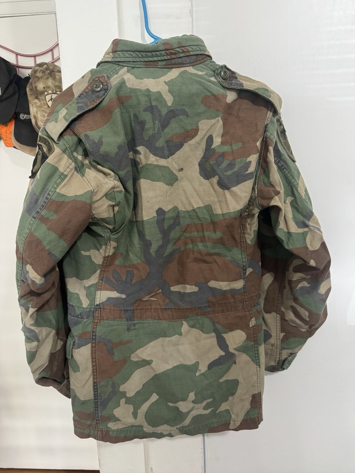 US Army Woodland Camouflage Military Surplus Jacket Military size ...