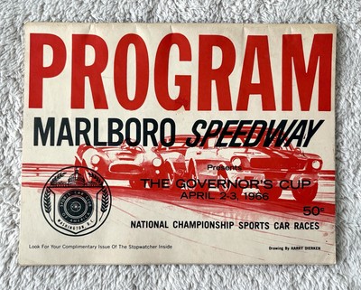 Marlboro Raceway Maryland Governor's Cup SCCA Race Program April 2-3 ...