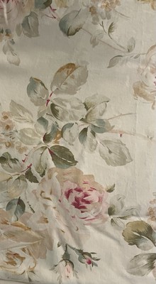 Rare Ralph Lauren Woodstock Garden Roses Floral King Flat Sheet | eBay