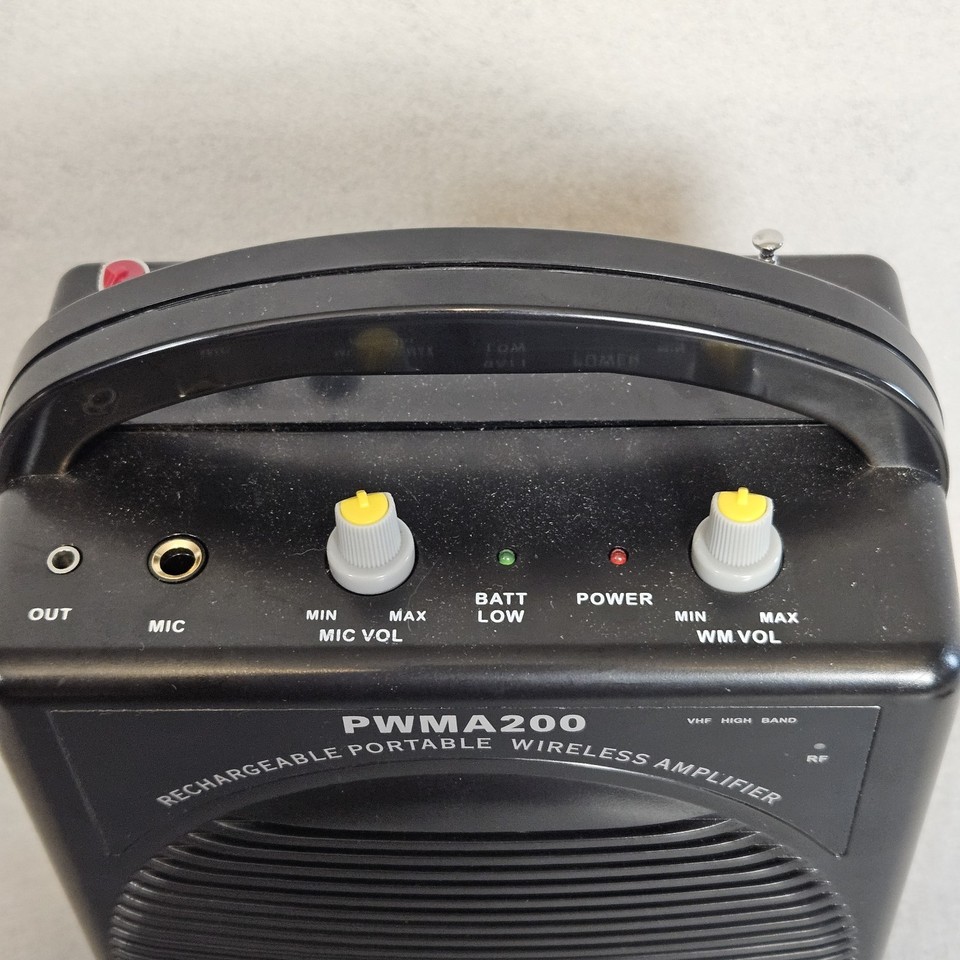 Pyle Portable Audio Rechargeable PA System PWMA-200. Tested Working | eBay