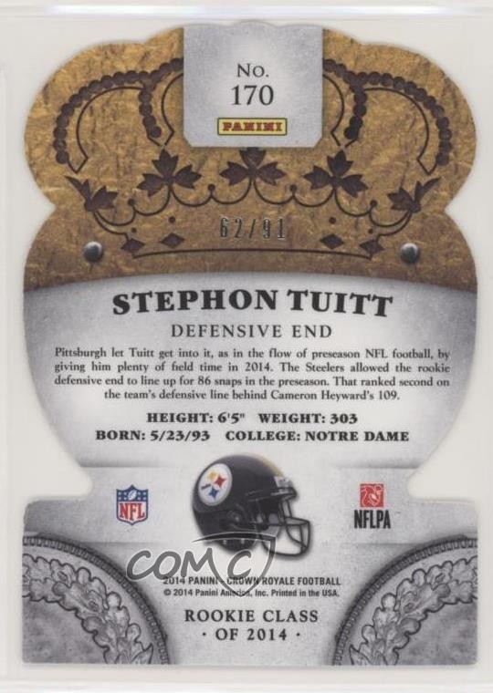 2014 Crown Royale Class of Rookie Retail Jersey Number /91 Stephon ...