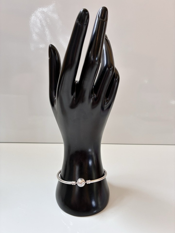 Pandora Moments Classic Charm Bangle S925 ALE ***GOOD CONDITION ...
