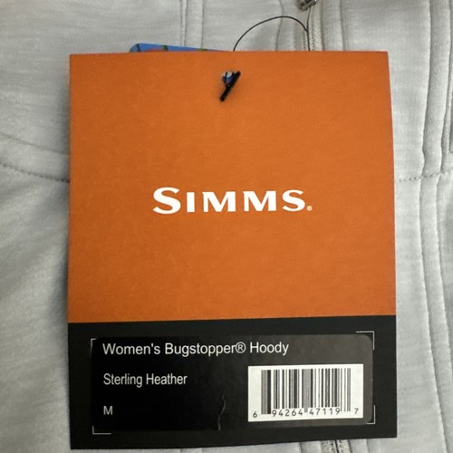 Simms Fishing Women’s Bugstopper Hoody Medium Heather 50UPF NEW w Tags | eBay