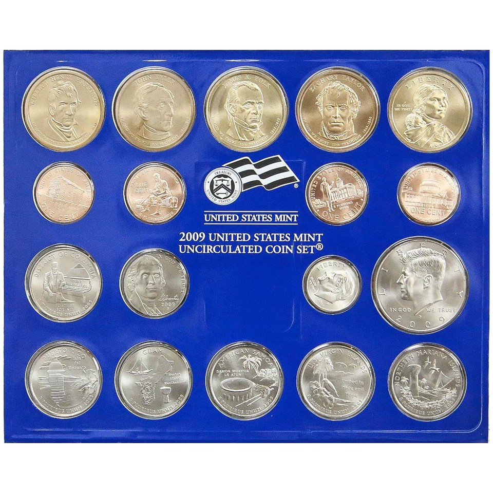 2009 Mint Set Original Sealed Box 36 US Coins Satin Finish | eBay