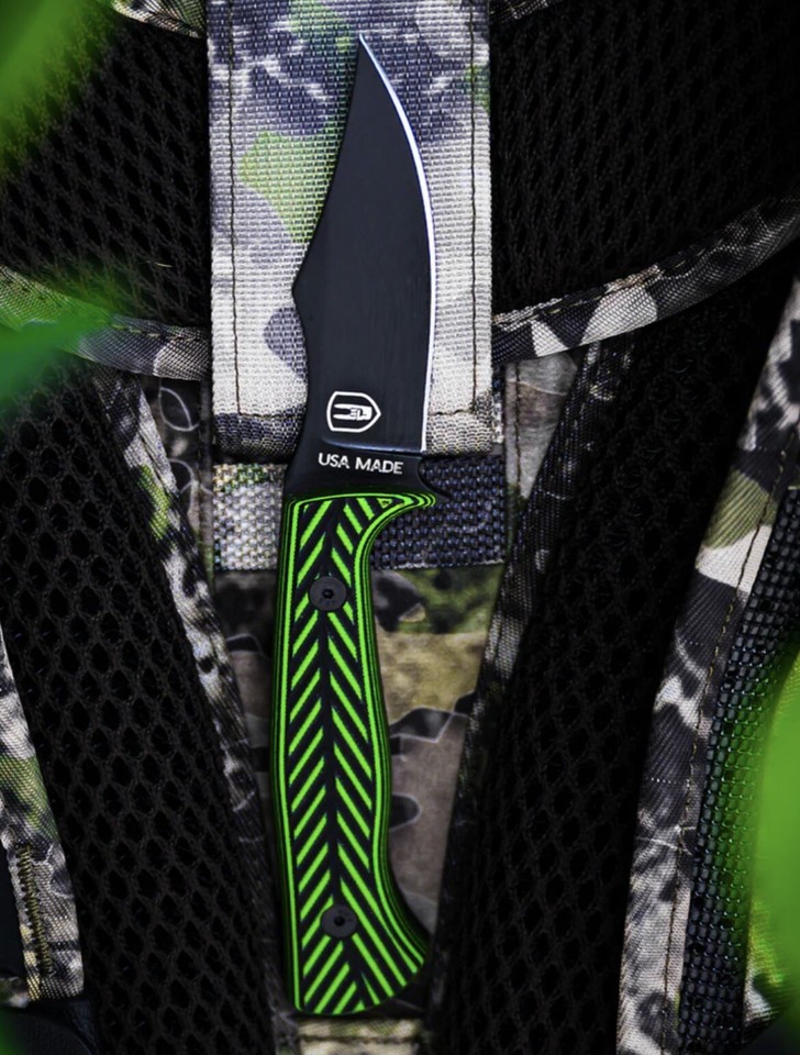 Montana Knife Company MKC Nock On Triumph Hunter Knife , Neon Green ...