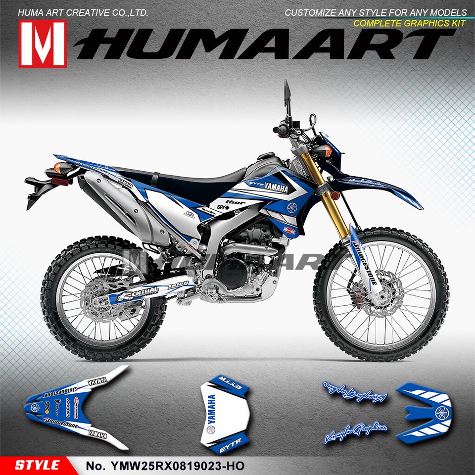Custom Graphics Kit Dirt Bike Sticker Set for Yamaha WR250R WR250X 2008 ...