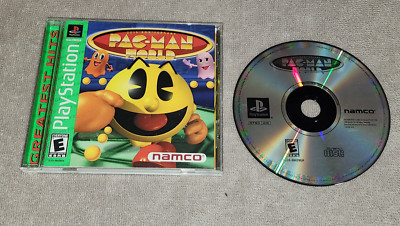 Sony Playstation 1 PS1 PAC-MAN WORLD COMPLETE CIB FREE SHIP! TESTED! GH ...