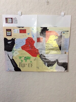 Time The Gulf War Map Military Balance on Reverse & Iraq Safe Conduct ...