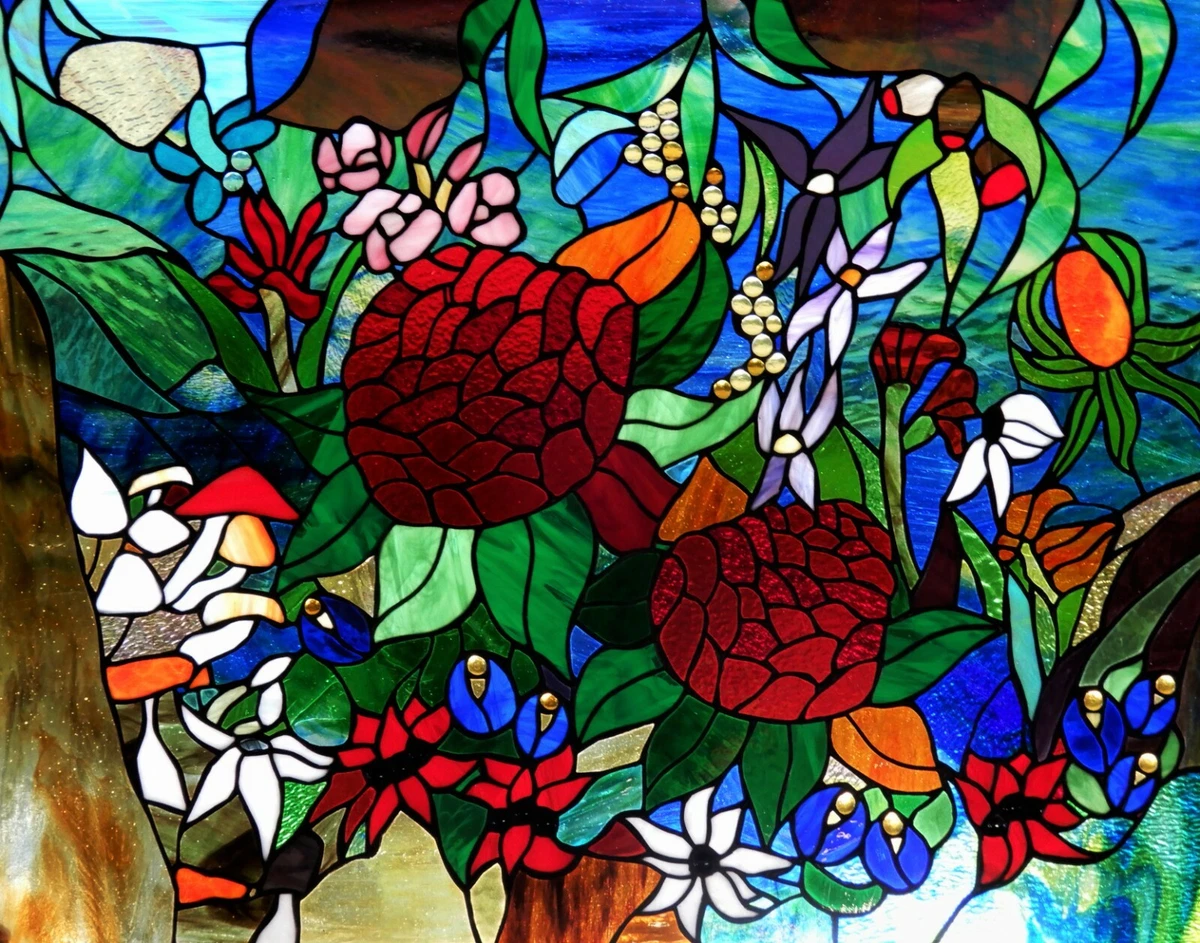 Stained Glass Window Rose
