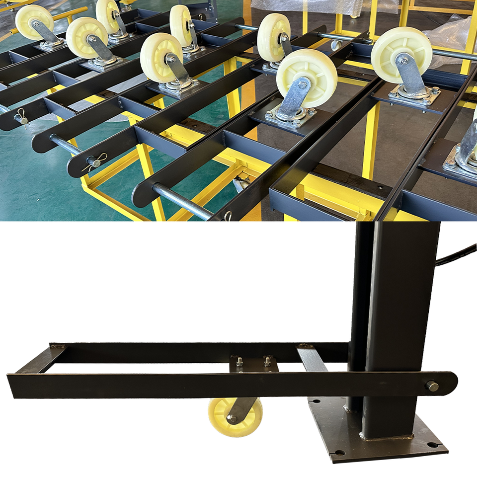 8500 Lbs Four Post Parking Lift 4-Post Storage Service Car Lift Casters ...