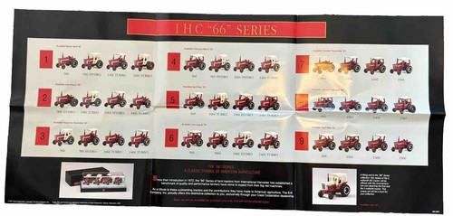 Vtg Ertl Case Die Cast Farm Tractor Toy Poster IHC 66 Series 1991 | eBay