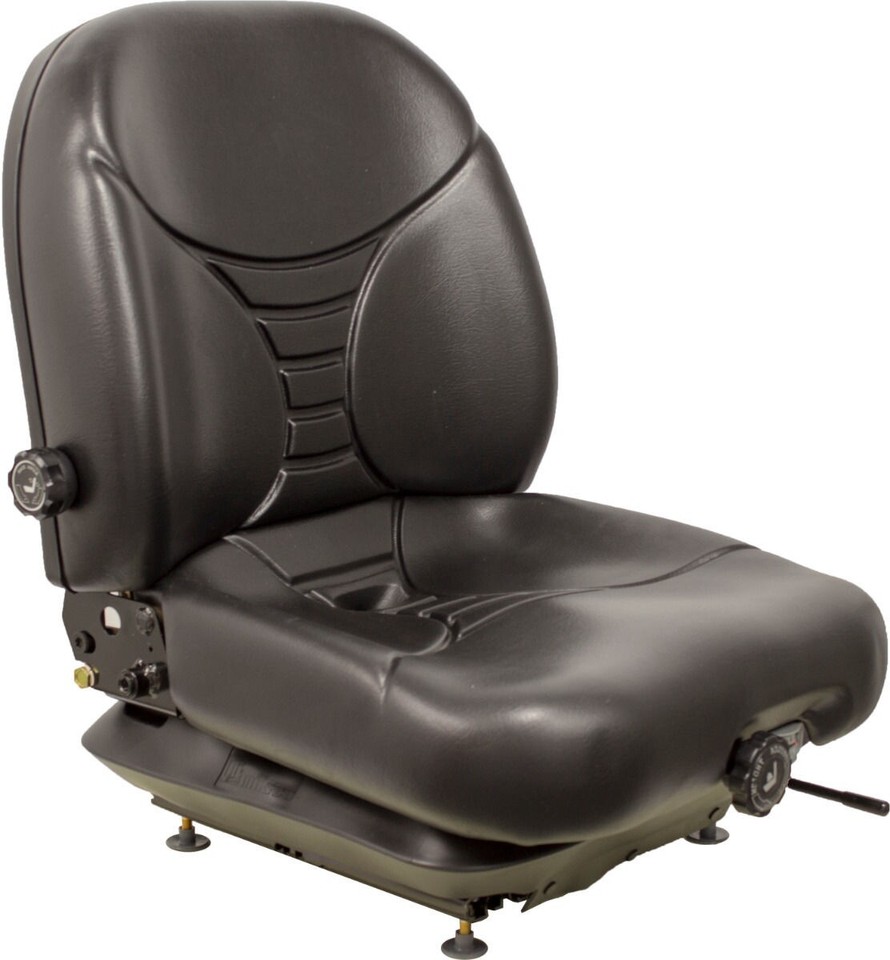 Milsco V5300 Black Vinyl Seat With Mechanical Suspension 11.25" X 11 ...