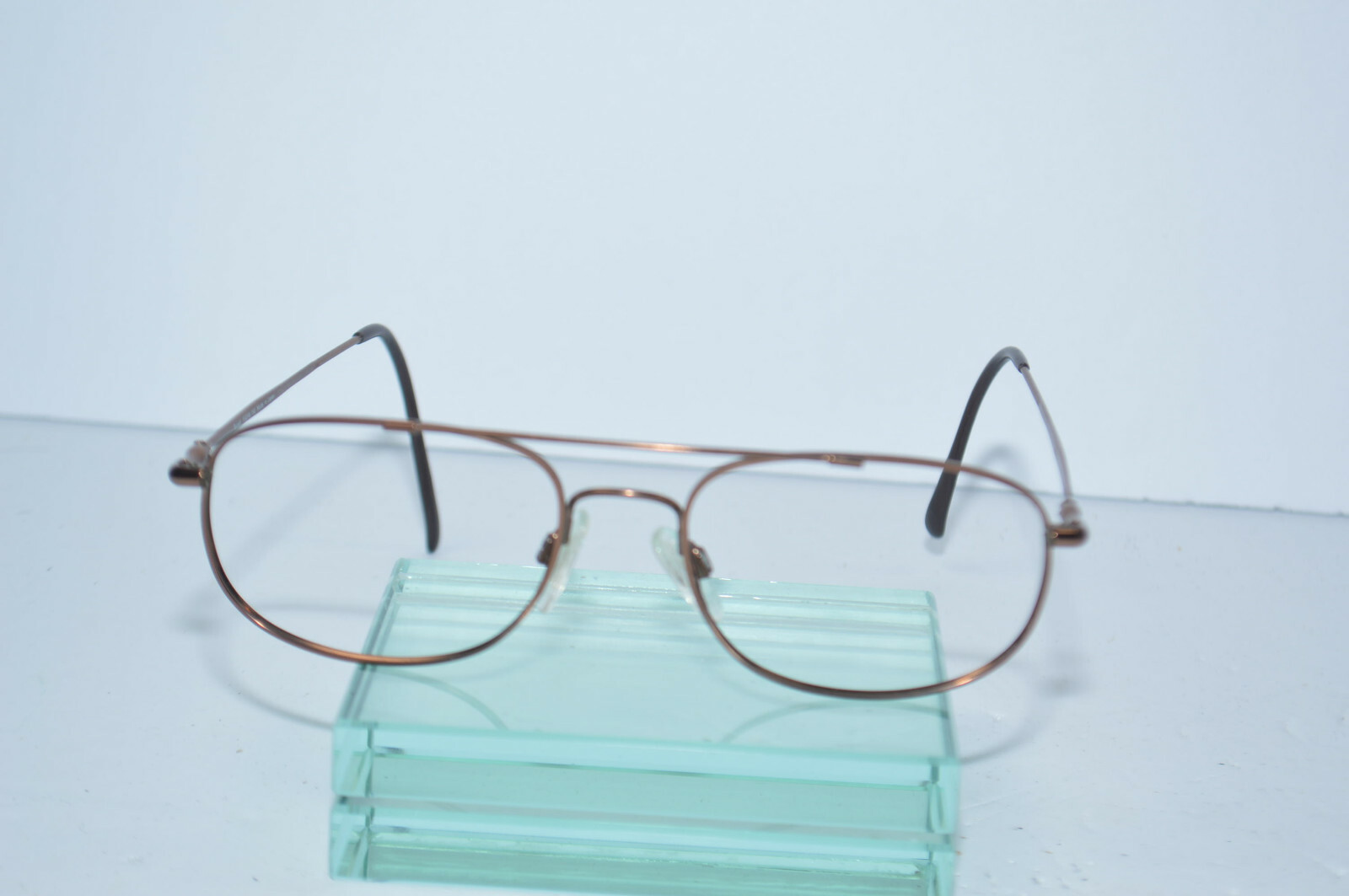 Titanium Gilbert Eyeglass/Sunglass Frames 55[]18-150MM Brown Japan ...