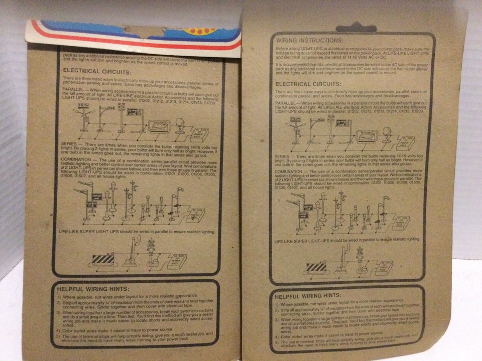 2 O Gauge Lifelike Semaphores Super light ups. 01231. Vintage. | eBay