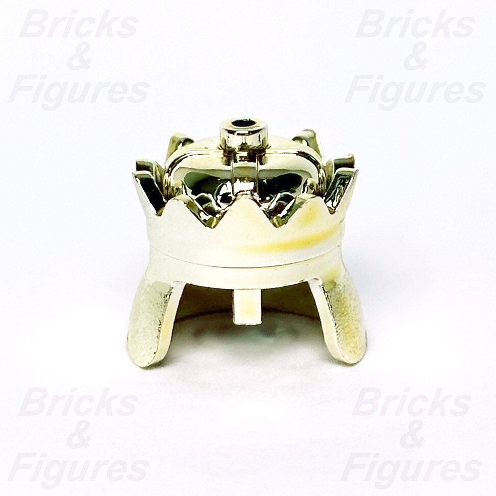 LEGO® Castle Chrome Gold Crown Minifigure Headgear Part King Helmet ...