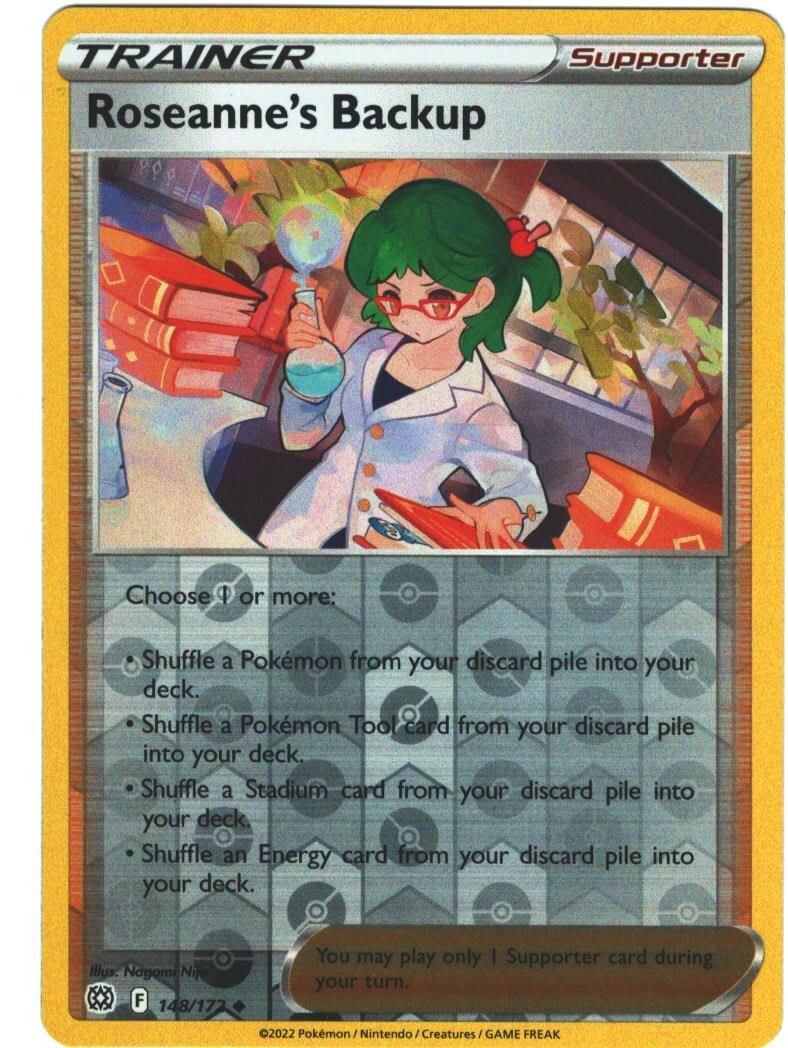 Roseanne's Backup 148/172 Brilliant Stars Reverse Holo Uncommon Pokémon ...