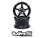 15X8 VMS RACING 5 SPOKE STAR BLACK DRAG RIM WHEEL 4X100/4X114 ET20 - x1 ...