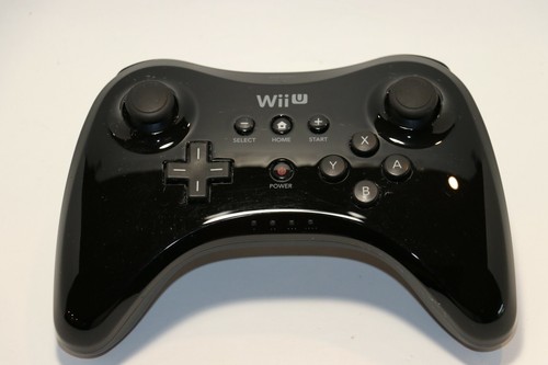 OFFICIAL OEM Nintendo Wii U WIRELESS PRO CONTROLLER WUP-005 Black FULLY ...