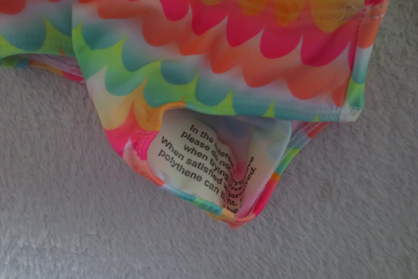 Girls Baby Buns Swimming Suit 2 pieces Size 12 months Color Bright SPF ...