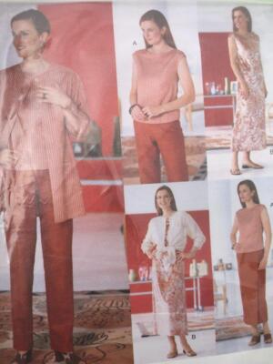 Vogue Sewing Pattern 2121 Misses Dress Shirt Pants Skirts Top Size 12 ...
