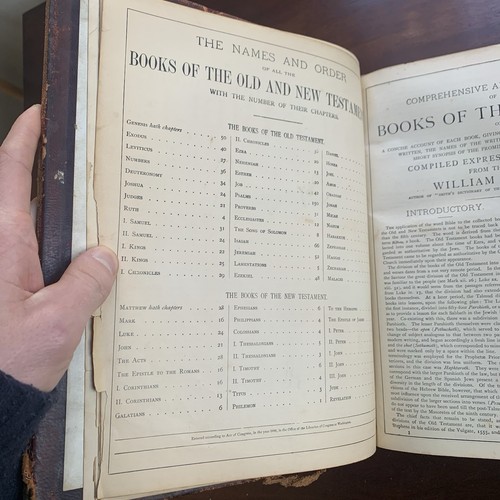1886 The Holy Bible. Parallel-Column Edition. Large Oversized Leather ...