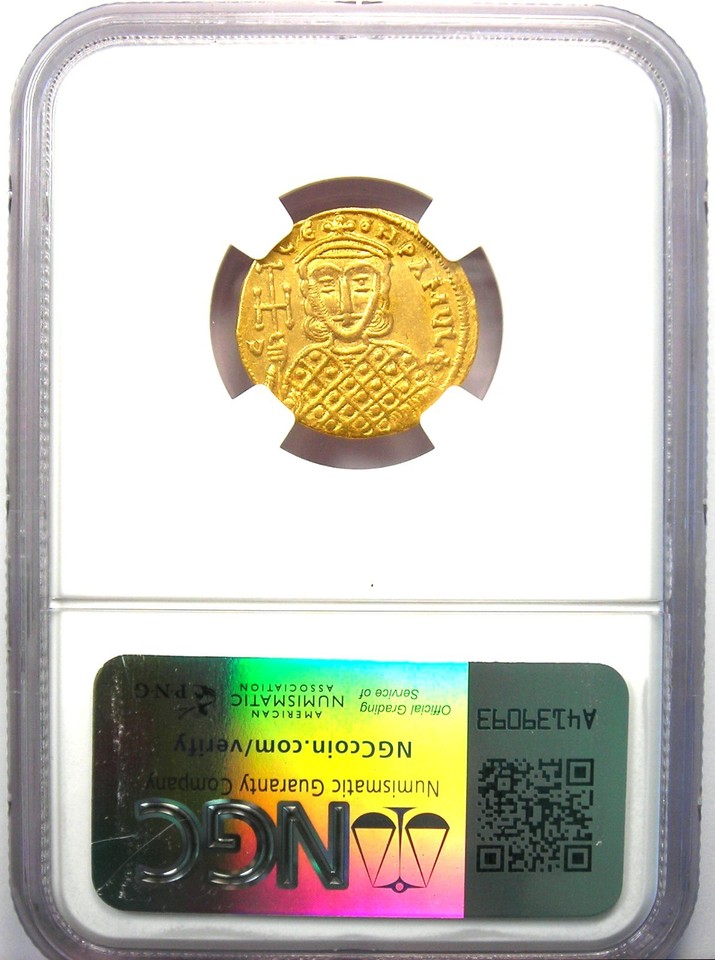 Constantine V and Leo IV AV Solidus Gold Coin 750-775 AD - Certified ...
