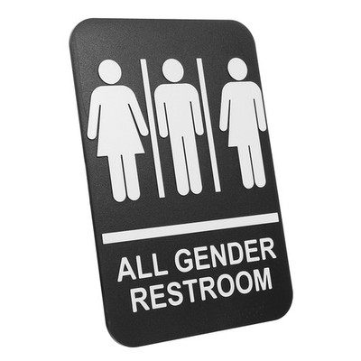 Washroom Sign Restroom Wall Decal Modern Commercial Toilet | eBay Australia
