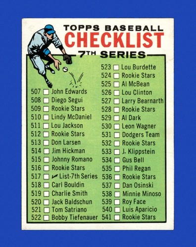 1964 Topps Set-Break #517 Checklist 7 EX-EXMINT *GMCARDS* | eBay