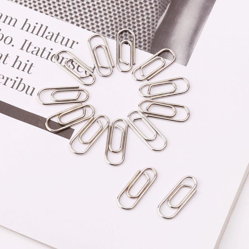 50Pcs Small Mini Metal Paper Clips Bookmarks Photos Letter Binder Clip ...