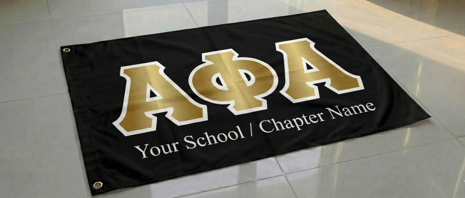 Custom Alpha Phi Alpha ΑΦΑ Fraternity Flag | Personalized / Chapter ...