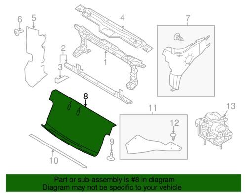 Genuine Ford 2011-2014 F-150 Radiator Support Air Deflector Lower BL3Z ...