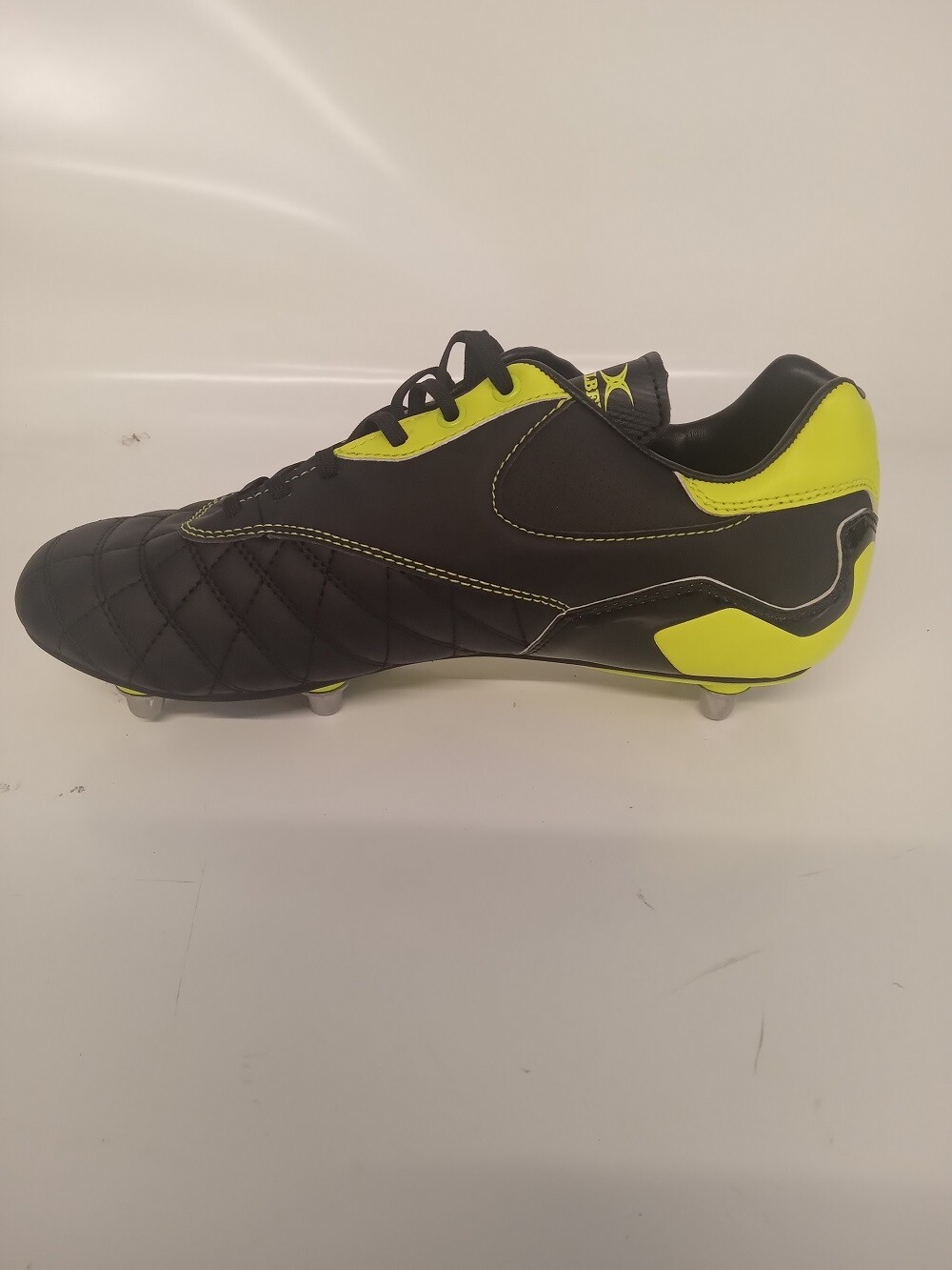 Gilbert Rugby Boots Sidestep Revolution LO 6/8 Stud Black/Lime UK6/UK8 ...