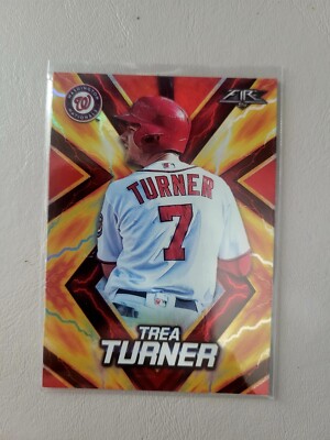 2017 Topps Fire Flame Parallel #115 Trea Turner Nationals Phillies | eBay